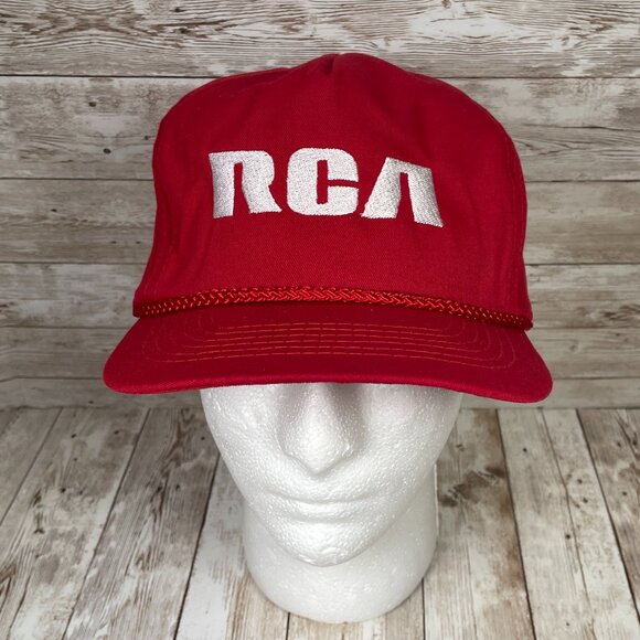 San Sun | Accessories | Vintage Rca Red White Embroidered Rope Mens ...